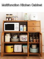 China Kitchen Cabinet Accessories Sets Standing Storage with Drawer and Shelves for Dining Room Living for sale