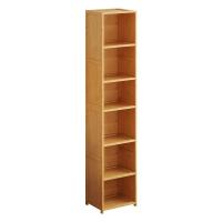 China Apartment Storage Organizer Cube with Doors,Bamboo Tall Bookcase Rack Shelving Unit, Cabinet Container in Living Room for sale