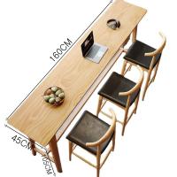 China Solid Wood Nordic Bar Table and Chair for Home Side Modern Minimalist Furniture for sale