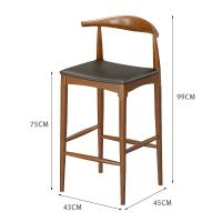 China Solid Wood Nordic Bar Table and Chair for Home Side Modern Minimalist Furniture for sale