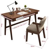 China Nordic Study Table, Solid Wood Desk Student Writing Small Apartment Computer Working Station with Drawer in for sale
