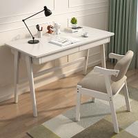 China Nordic Study Table, Solid Wood Desk Student Writing Small Apartment Computer Working Station with Drawer in for sale