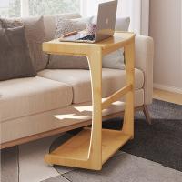 China Flip Top End Table with Wheels, C-Shaped Small Desk for Sofa Living Room Bedroom Balcony, Mobile Home Decor for sale