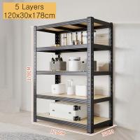 China Storage Holders Racks Metal Rack Heavy Duty Shelving Unit for Garage Multifunctional Living Room Bookcase Rectangle for sale