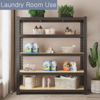 China Storage Holders Racks Metal Rack Heavy Duty Shelving Unit for Garage Multifunctional Living Room Bookcase Rectangle for sale
