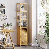 China Narrow Bathroom Cabinet with Shelves, Standing Shelf Cubby Storage Rack, Book in Living Room for sale