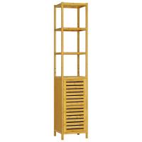 China Narrow Bathroom Cabinet with Shelves, Standing Shelf Cubby Storage Rack, Book in Living Room for sale