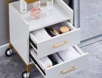 China Professional Beauty Salon Rolling Storage Cart with Portable Hairdressing Trolley and Cosmetic Drawers Organizer Cabinet for sale