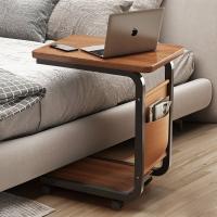 China Movable 2 Tiers Small Size Corner Table for Couch with Wheels and Bed Modern Style Laptop in Living Room Bedroom for sale