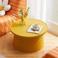 China Modern Round Coffee Table for Home Furniture Nordic Plastic Small Mobile Living Room Aesthetic for sale
