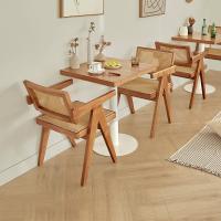 China Coffee Table Walnut Wood Grain , Iron Bracket Milk Tea Shop/ /Dessert Small for sale