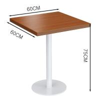 China Coffee Table Walnut Wood Grain , Iron Bracket Milk Tea Shop/ /Dessert Small for sale