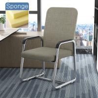 China Comfortable Dining Chair Metal Foot Sponge Seater Office Simple Conference Room with Mesh Back Meeting for sale
