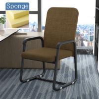 China Comfortable Dining Chair Metal Foot Sponge Seater Office Simple Conference Room with Mesh Back Meeting for sale