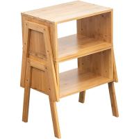 China Mail Packing Modern Stackable Bedside Table Natural Wood Side Wooden Sofa End Low Small Desk Furniture for Living Room for sale