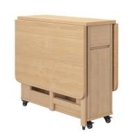China Folding Kitchen Dining Table, Wooden with Storage Extension Chairs, Eating, Study Working Platform Drawer for sale