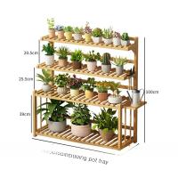China Wholesale Standing Rack Flower Pot Holder Wood Shelf for Plants Heavy Duty fro Display Porta macetas for sale