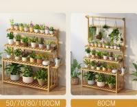 China Wholesale Standing Rack Flower Pot Holder Wood Shelf for Plants Heavy Duty fro Display Porta macetas for sale