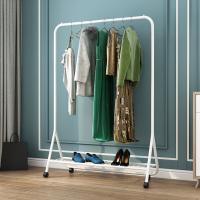 China Mall Living Room Furniture Clothing Garment Rack Rolling Clothes Organizer on Wheels for Hanging and Rod in Floor Coat for sale