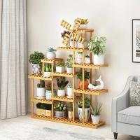 China Living Room Indoor Display Pothos Balcony Flower Pot Rack with Minimalist Design and Multi-layer Storage for sale