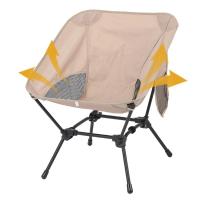 China Portable Camping Chair with Storage Bag Collapsible for Outdoor Activities Tailgates Beach Sports Fishing Folding Moon for sale