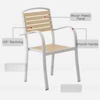 China NO Folded Plastic Wood Outdoor Table Sets for Courtyard Waterproof Leisure Chairs Anti-corrosion for sale