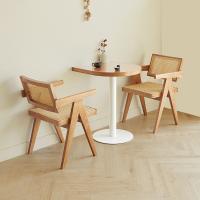 China Minimalist Design Restaurant Furniture for Modern Simple Wooden Dining Table in Coffee Dessert Milk Tea Shop Bar Pub for sale