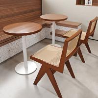 China Minimalist Design Restaurant Furniture for Modern Simple Wooden Dining Table in Coffee Dessert Milk Tea Shop Bar Pub for sale