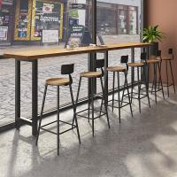 China High Stool Restaurant Shop Modern Minimalist Furniture Iron Bar Cafe Counter Set for Specific DINING TABLE in Living Room for sale