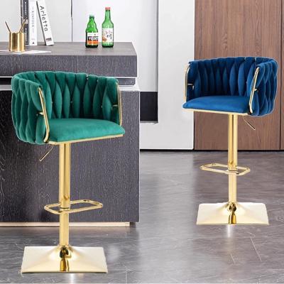China Adjustable High Bar Chair Modern European Make Up Luxury Minimalist Lounge Chaise Interior Decoration in Restaurant for sale