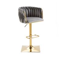 China Adjustable High Bar Chair Modern European Make Up Luxury Minimalist Lounge Chaise Interior Decoration in Restaurant for sale