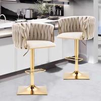 China Adjustable High Bar Chair Modern European Make Up Luxury Minimalist Lounge Chaise Interior Decoration in Restaurant for sale