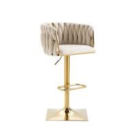 China Adjustable High Bar Chair Modern European Make Up Luxury Minimalist Lounge Chaise Interior Decoration in Restaurant for sale