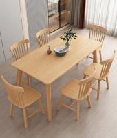 China Solid Wood Dining Table Set Living Room Furniture Wooden Dinning European Style in for sale