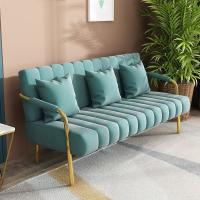 China NO Inflatable Modern Corner Sofa Comfy 3 Seater Couch for Living Room Velvet Upholstered Love Seat Furniture in Apartment for sale