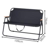 China Outdoor Table Specific Heavy Duty Portable Folding Double Camping Loveseat Couch Oversized Fully Chair for Adults 120kg for sale