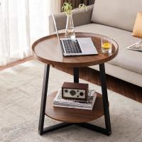 China Tea Table Simple Modern American style Sofa Side Household Round Double-layer for sale