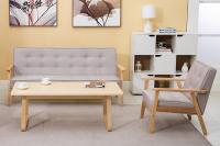 China Small Department Furniture Sofa with Wooden Frame and Soft Cushioning Foam Filling for sale
