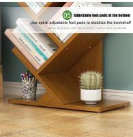 China Living Room Floor-standing Children's Tree-shaped Bookshelf Space-saving Storage Rack for Multi-layer Book Shelf Bookcase for sale