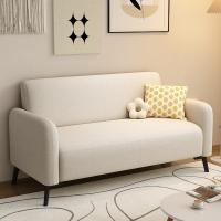 China Stable Modern Folding Futon with Armrest Reclining Sofa for Apartment Dorm Fabric Couch Pillow Sleeper Chair Living Room for sale