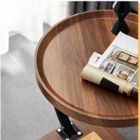 China Movable Balcony Coffee Sofa Side Table Cabinet Corner Simple Living Room Bedroom with Wheels for sale