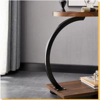China Movable Balcony Coffee Sofa Side Table Cabinet Corner Simple Living Room Bedroom with Wheels for sale