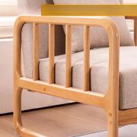 China Living Room Sofa Korean Solid Wood Single Double Three Person Long for Small Apartment Simple Clothing Store Fabric Covered for sale