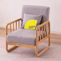 China Living Room Sofa Korean Solid Wood Single Double Three Person Long for Small Apartment Simple Clothing Store Fabric Covered for sale