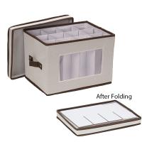 China 12-Piece Crystal Glassware Storage Case with Dividers - Hard Container for Wine Glasses Stemware, Boxes for sale