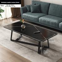 China Modern Coffee Table Light Luxury Small Tea Simple Living Room Home With Metal Frame for sale