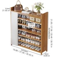 China Shoe Rack for Entryway, Simple Multi-layer Dust-proof Cabinet, Installation-free Storage Organizer for sale