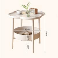 China Living Room Furniture Plastic Tables Sofa Side Bedside Tea Storage Rack Shelf Holder in Modern Design Simple Corner Table for sale