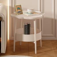 China Living Room Furniture Plastic Tables Sofa Side Bedside Tea Storage Rack Shelf Holder in Modern Design Simple Corner Table for sale