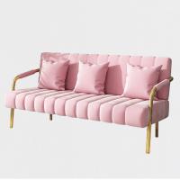 China European Furniture Apartment Oversize Chair Modern Design Style Sofa Nordic Elegant Velvet Wavy Small Couch in Living Room for sale
